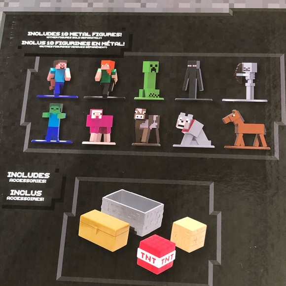 Jada Toys | Toys | New Minecraft Nanofigs Nano Scene Overworld Metal ...